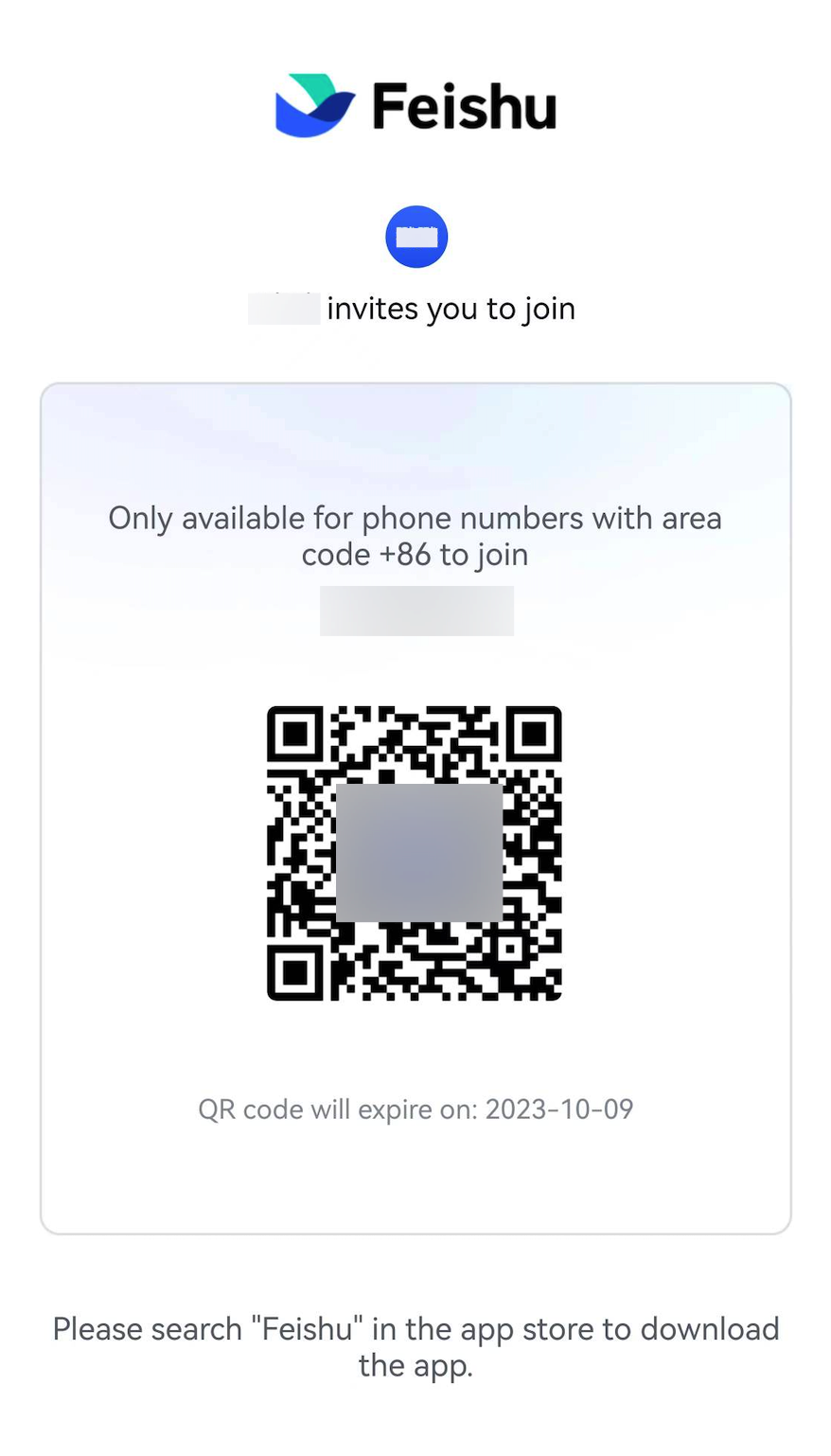 Use invite QR codes to join an organization