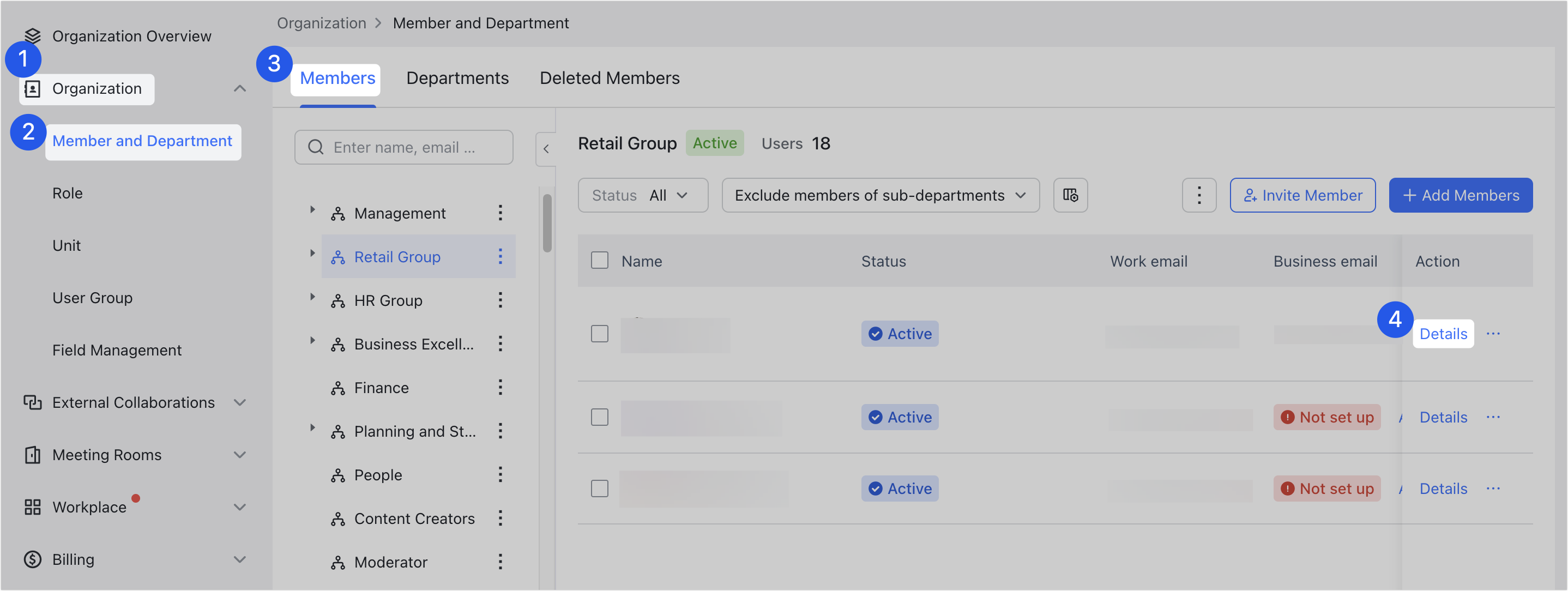 Admin Modify Member Information