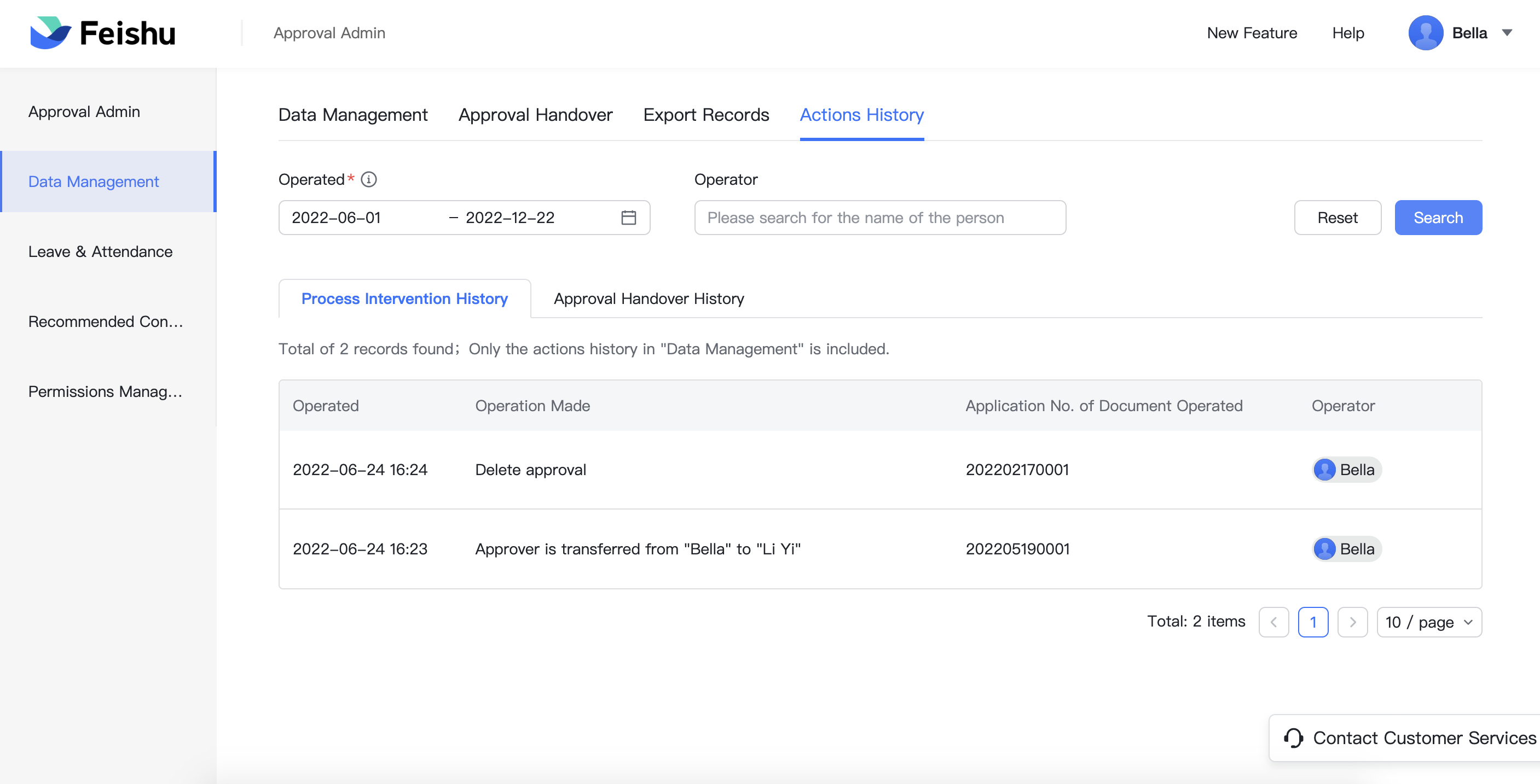 Admin | Review, forward, and delete approval requests