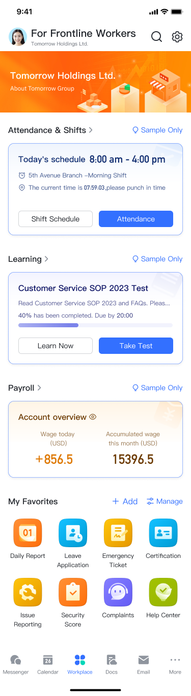 Templates make workplaces even easier to use