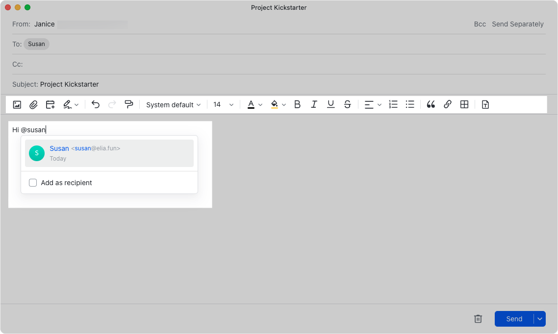 Get started with Mail