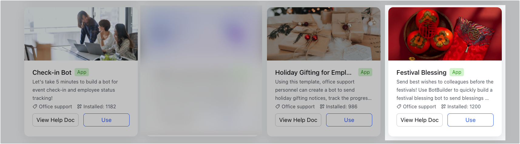 Use the Festival Blessing bot