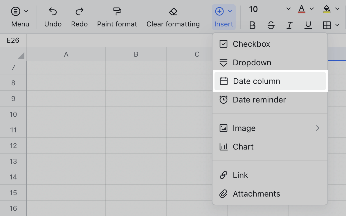 Use data validation in Sheets