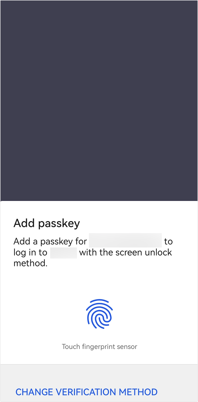 Add passkey