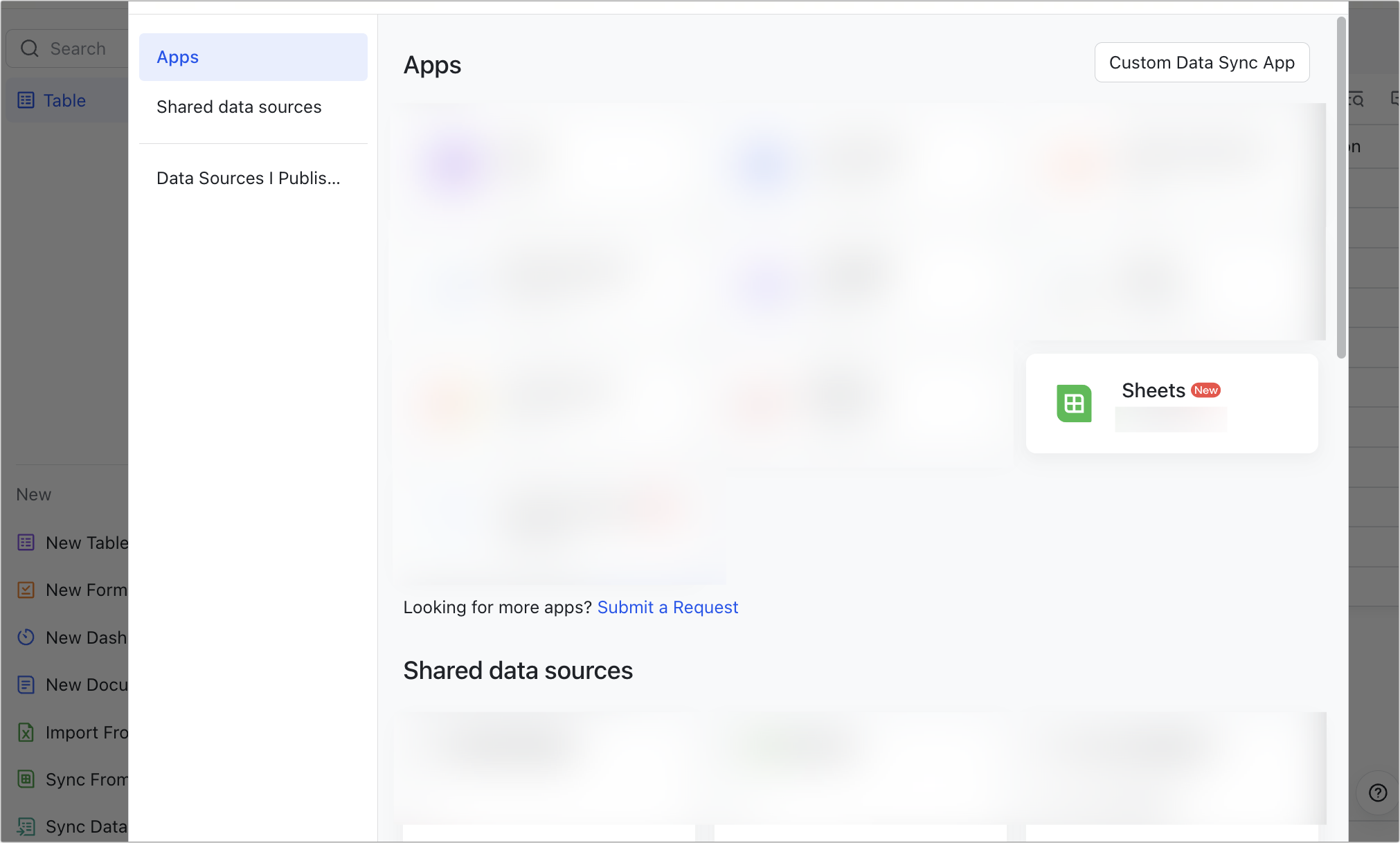 Sync data from Sheets to Base