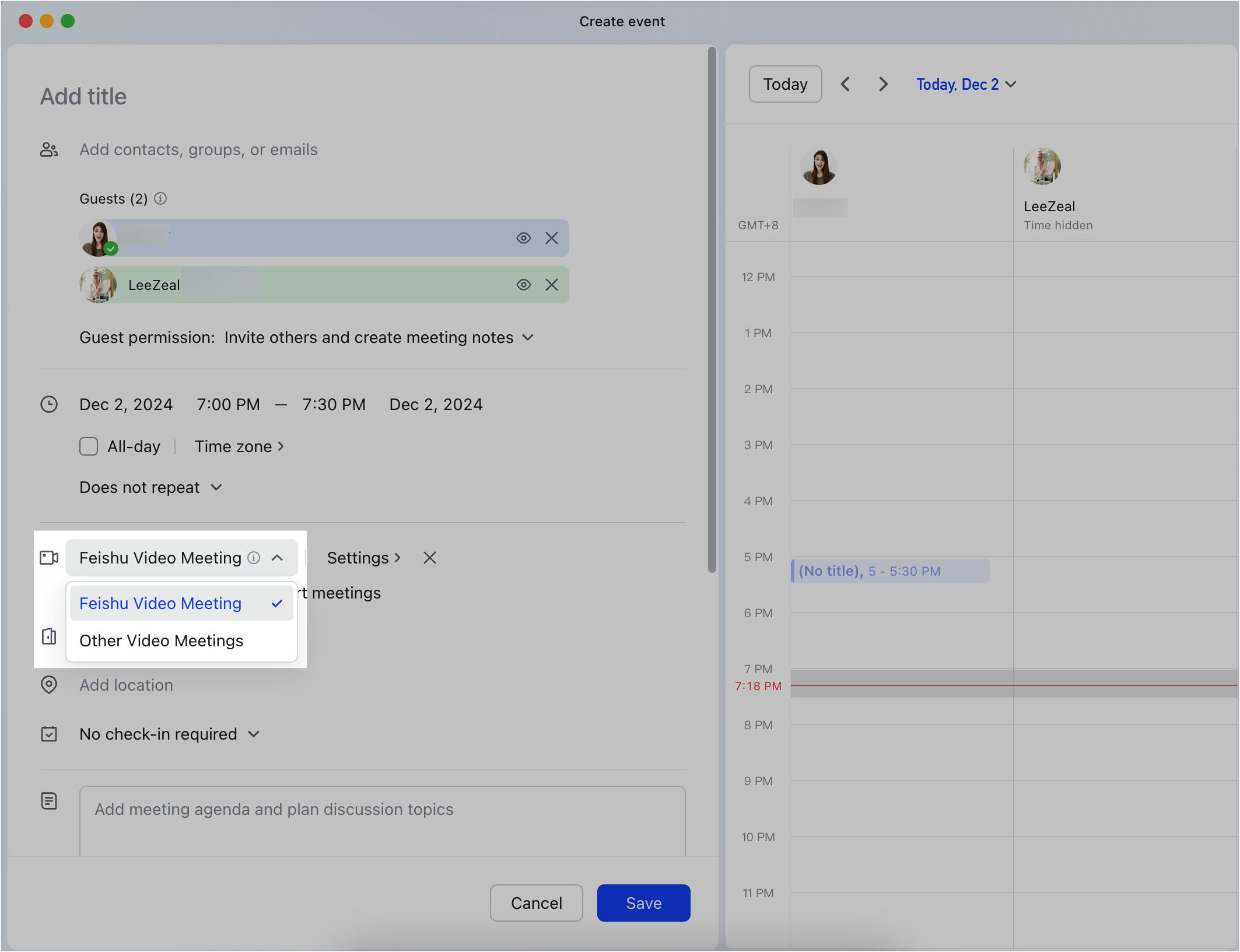 Create events and invite guests