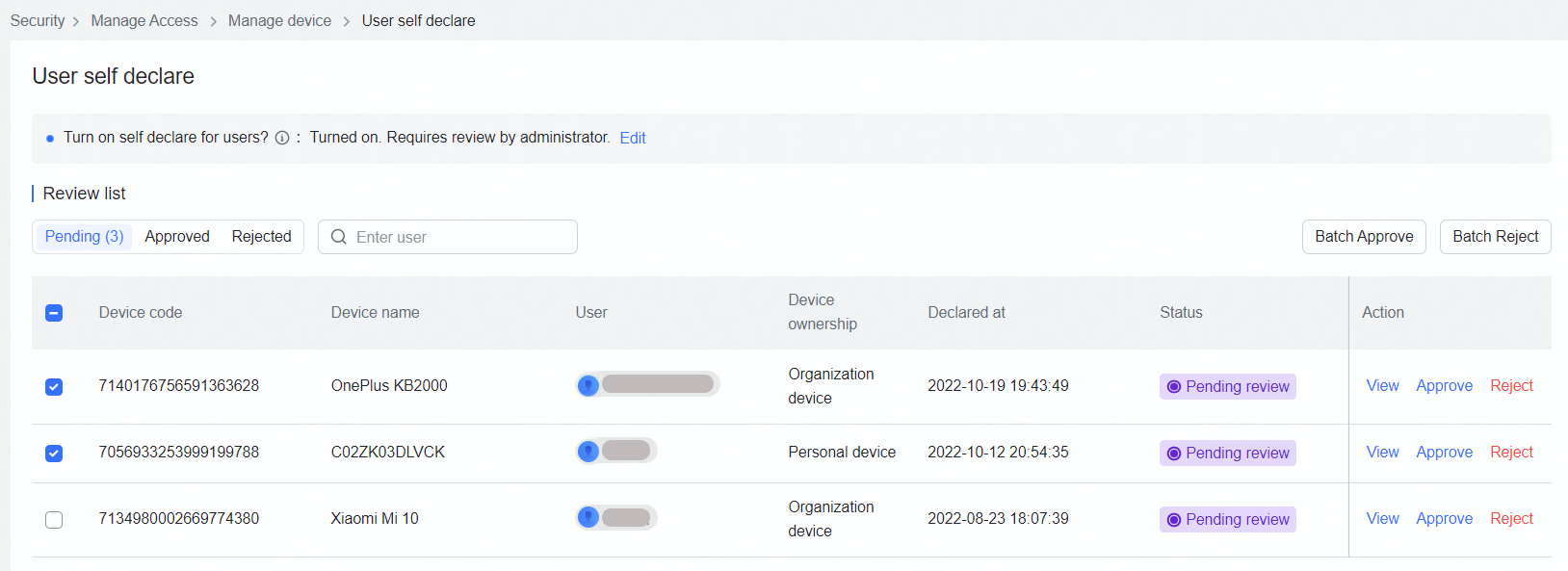 Manage devices as an administrator