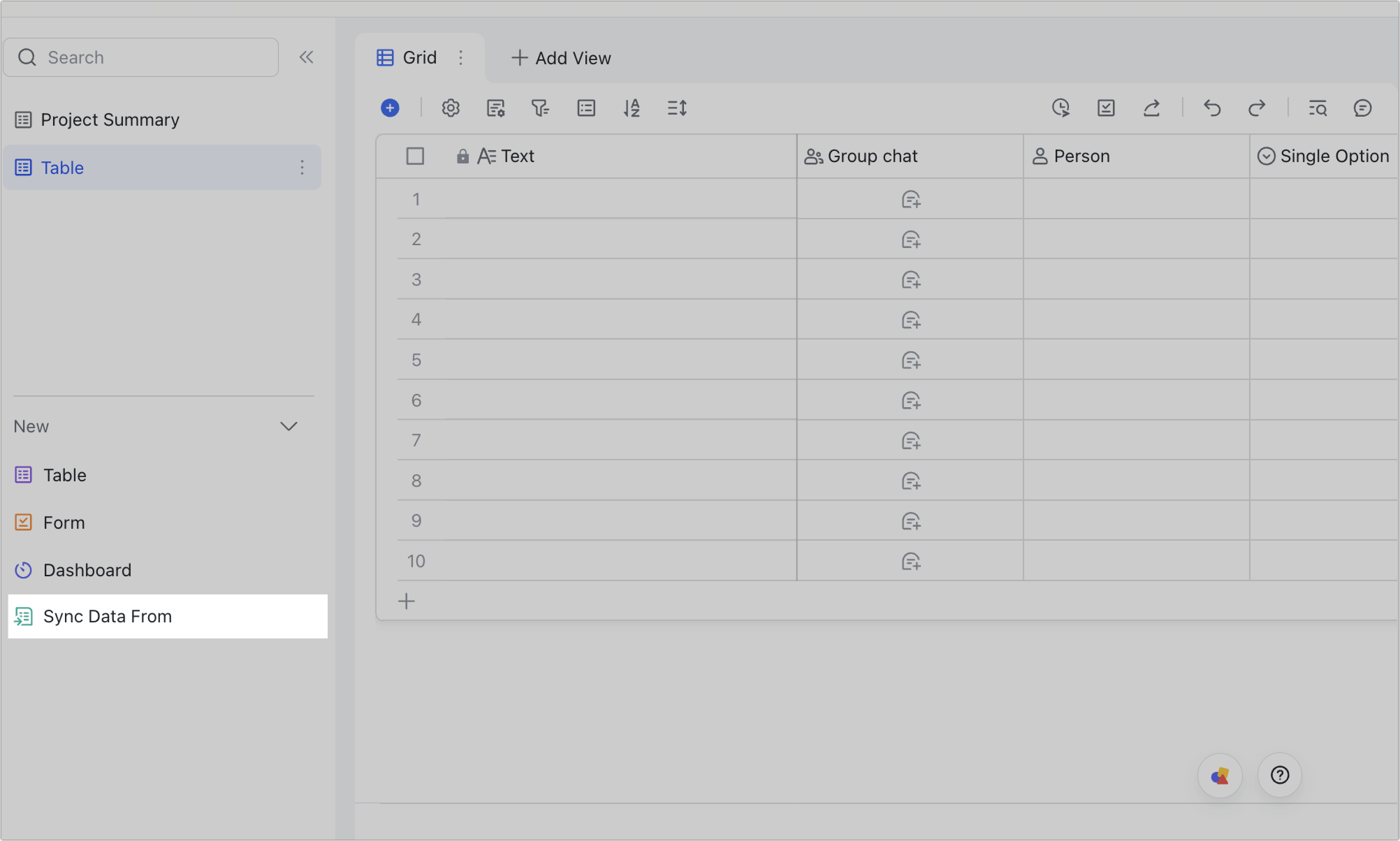 Sync task lists to Base