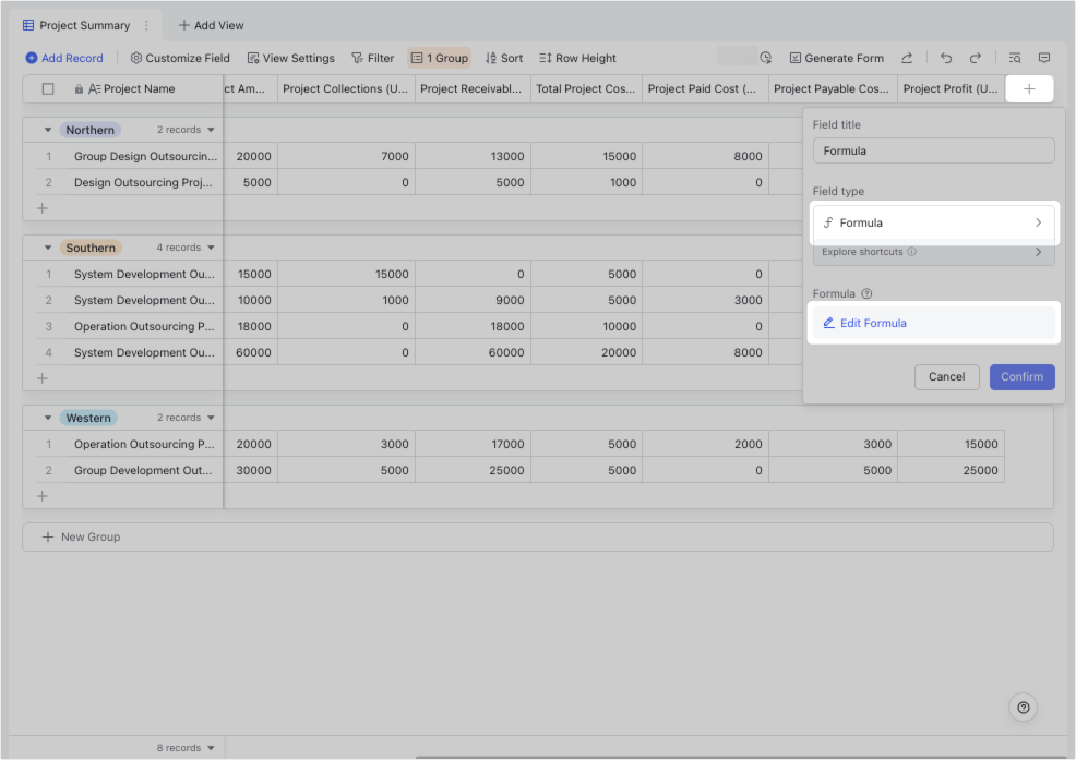 Use AI-generated formulas in Base