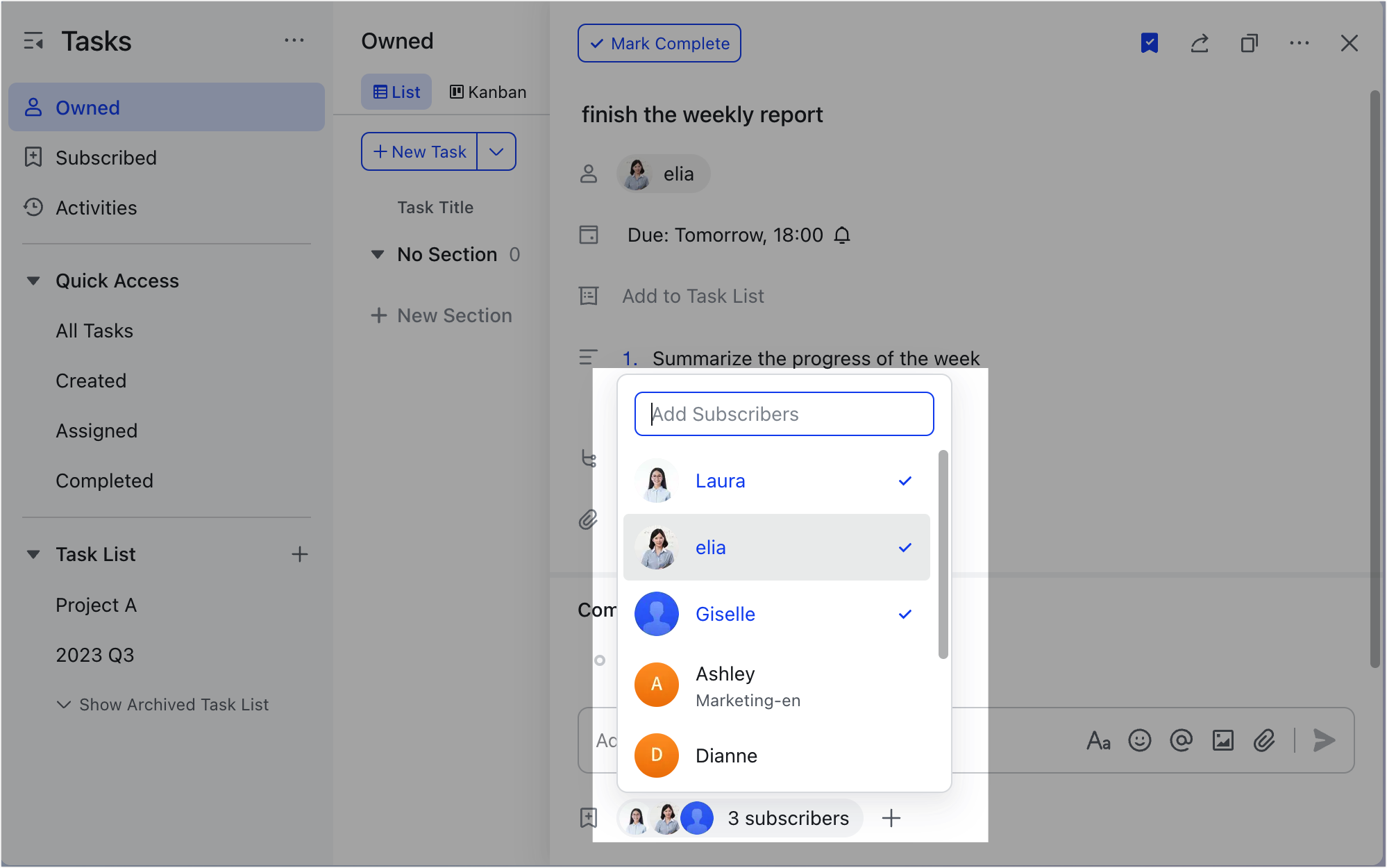 Get started with Tasks