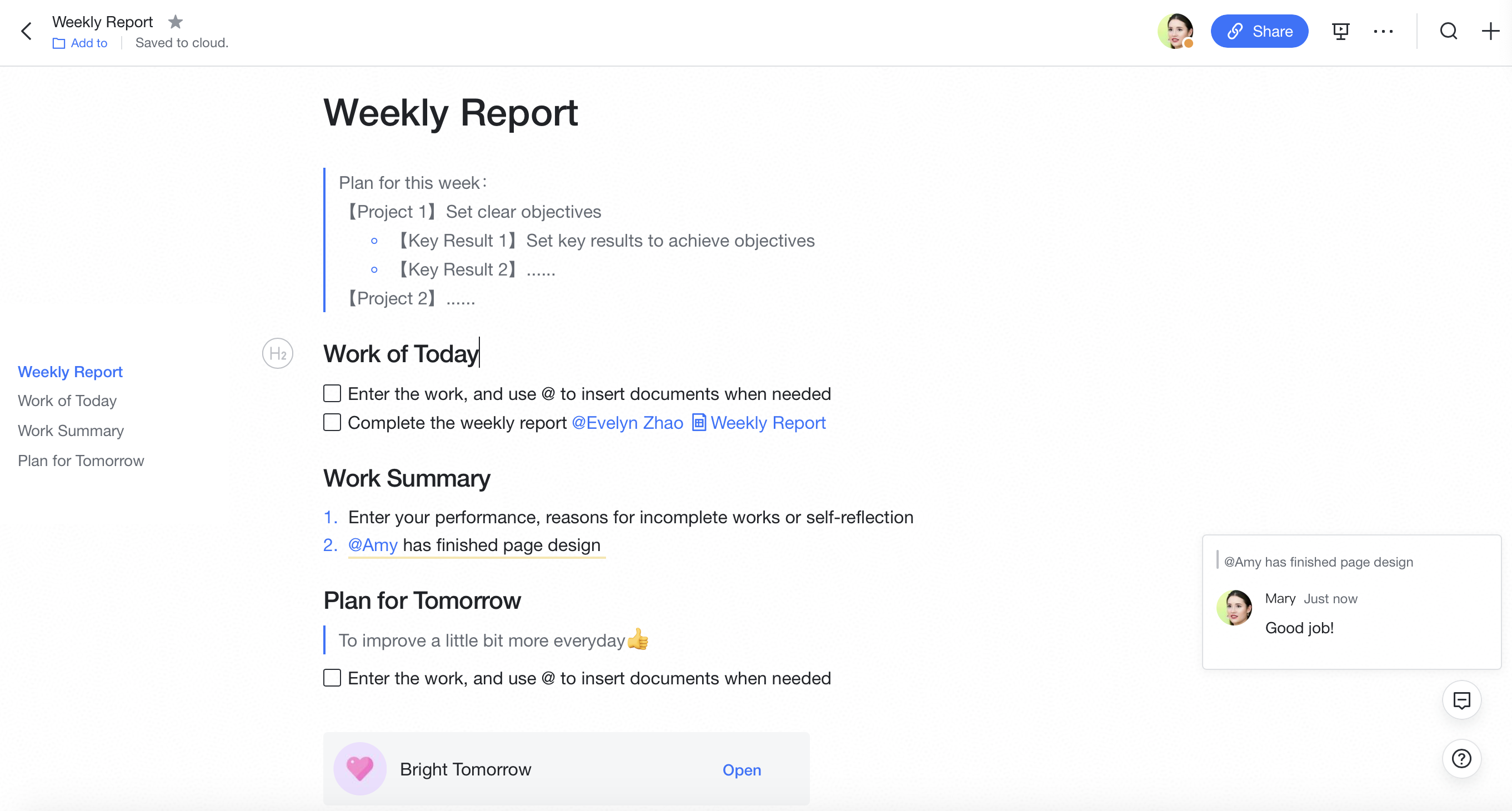 How successful teams track progress with Feishu?