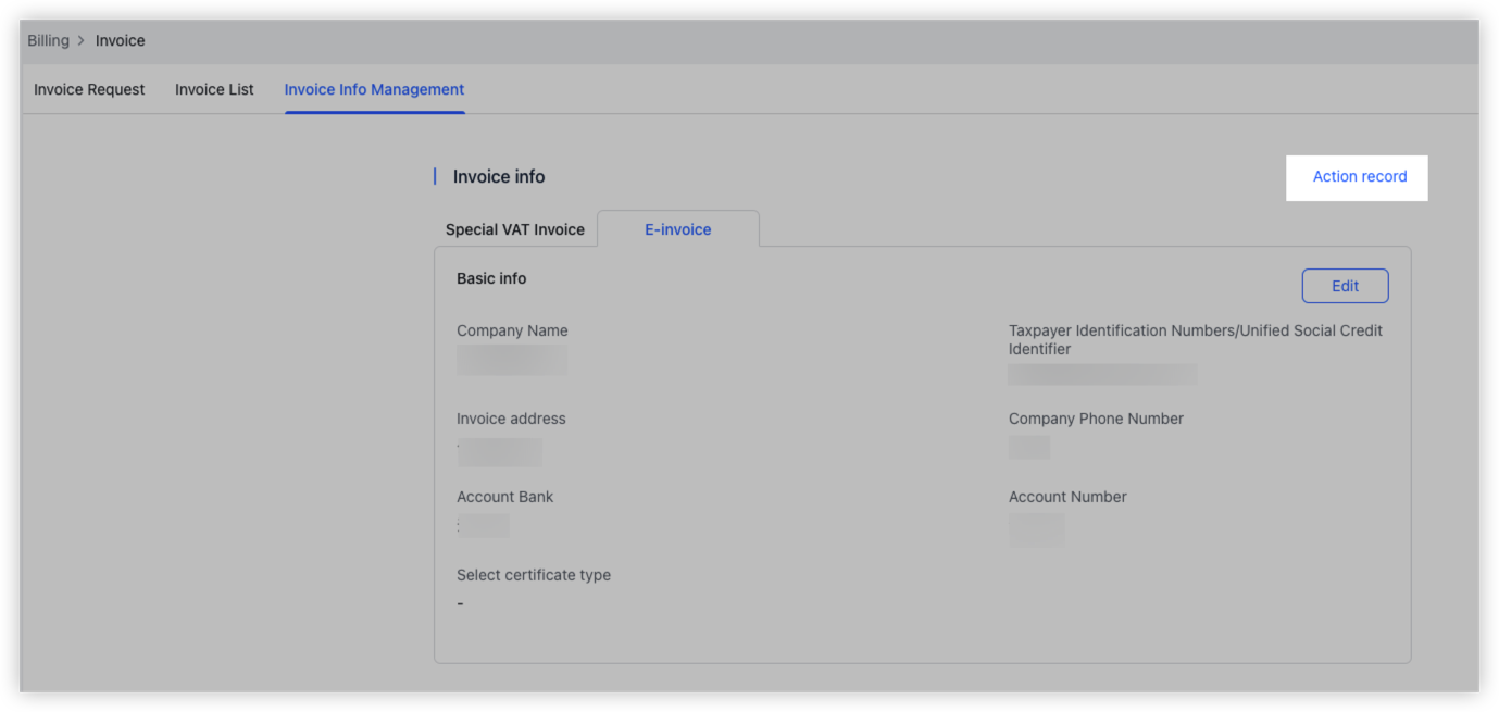 Admin | Request invoices