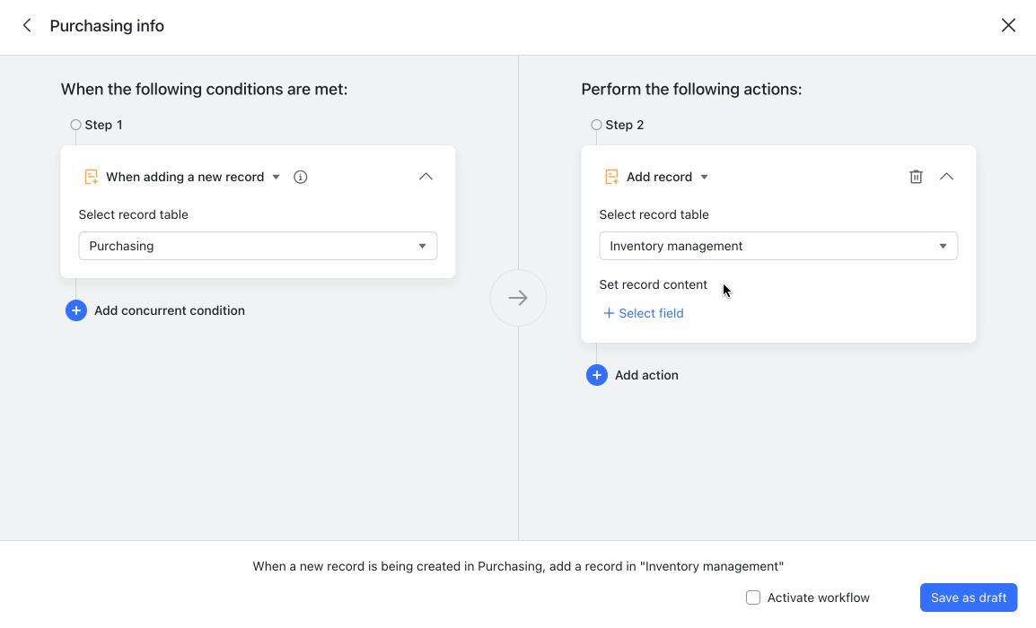 Reference content in automated workflows