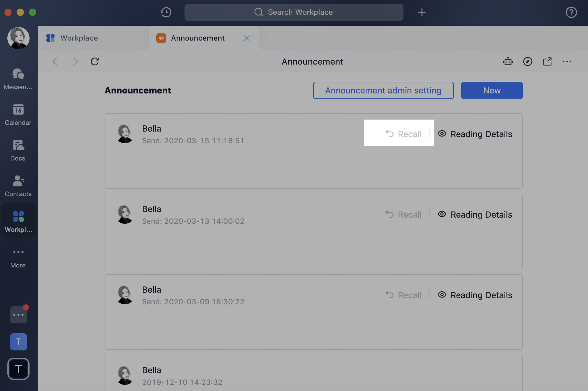 How to use Announcements