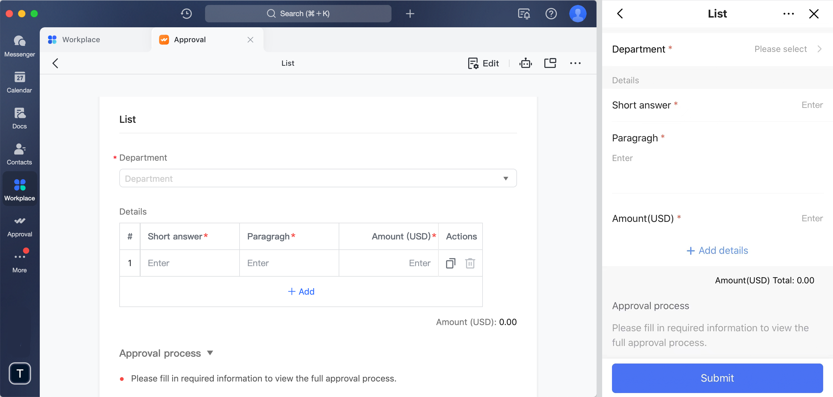 Admin | Use the Details/Table widget