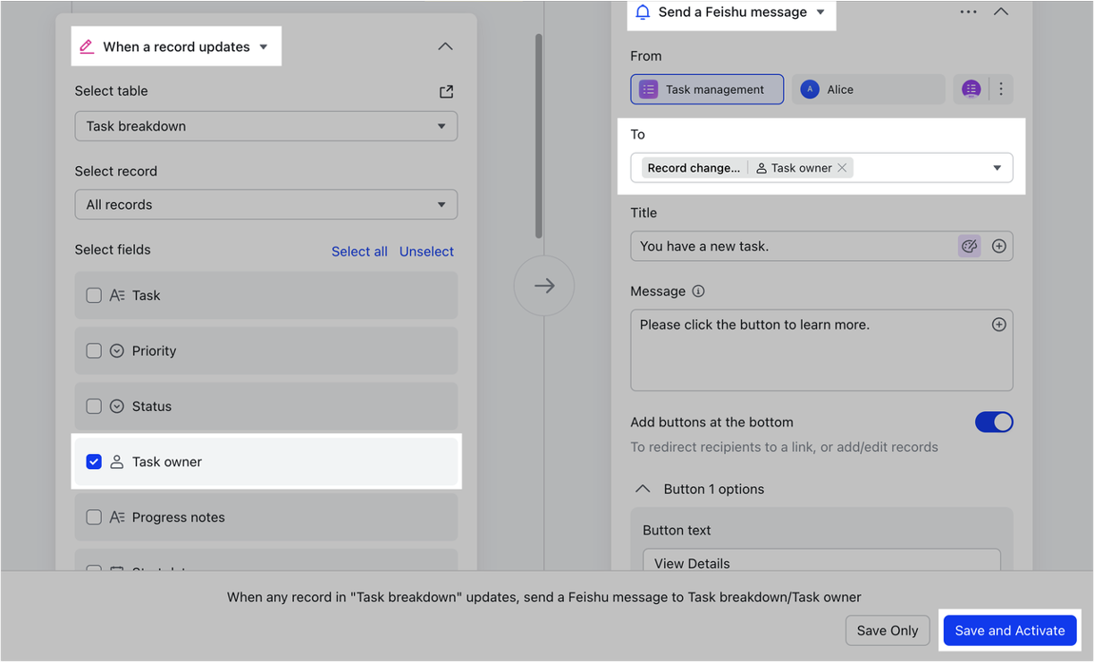 Use Automations in Base