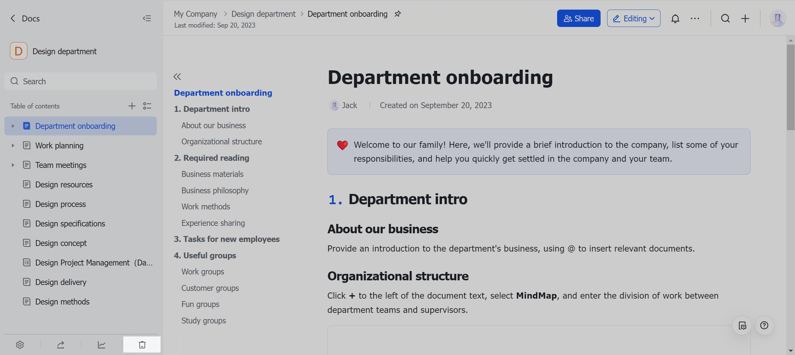 Delete documents or folders