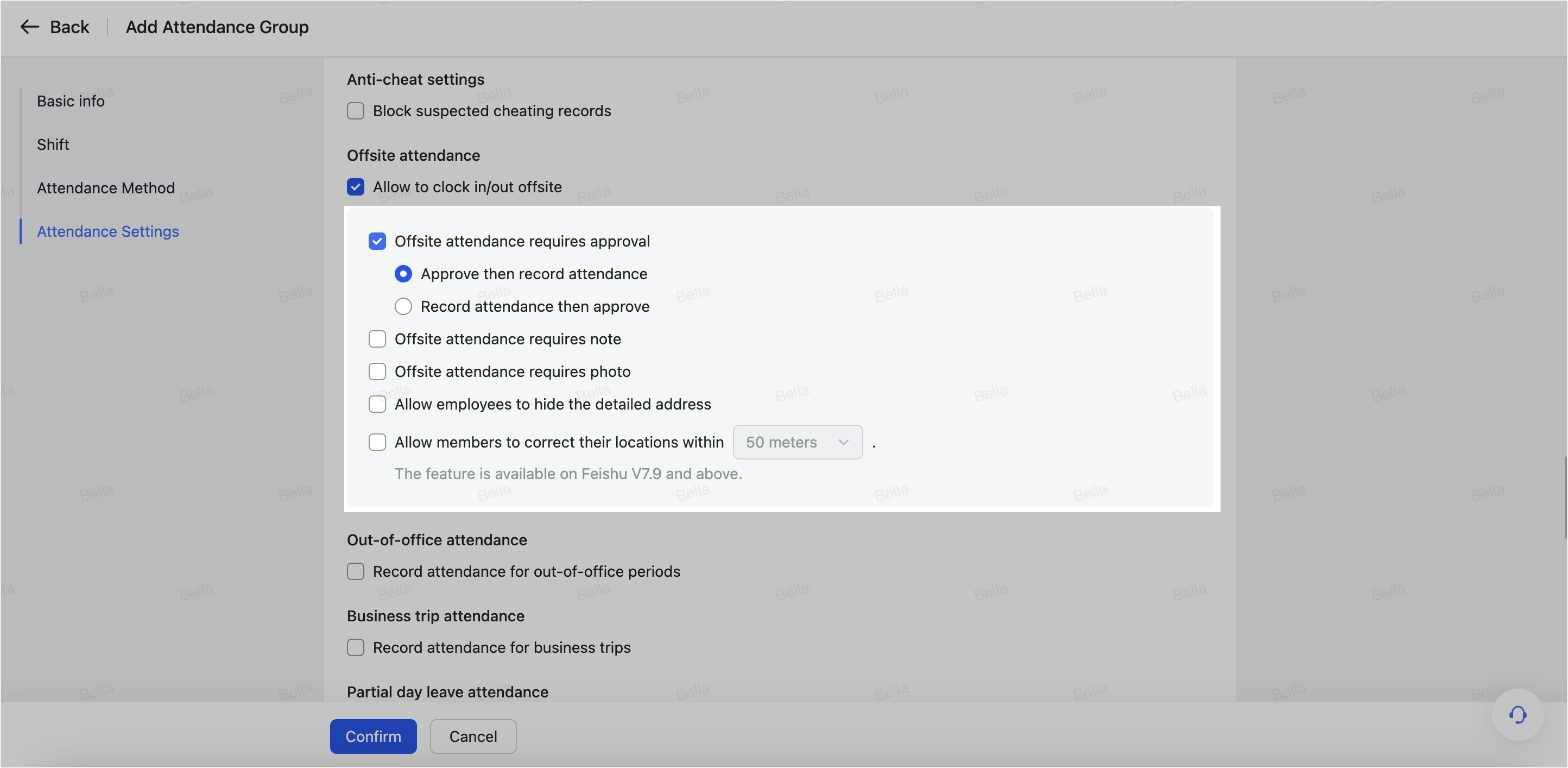Admin | Set up offsite attendance