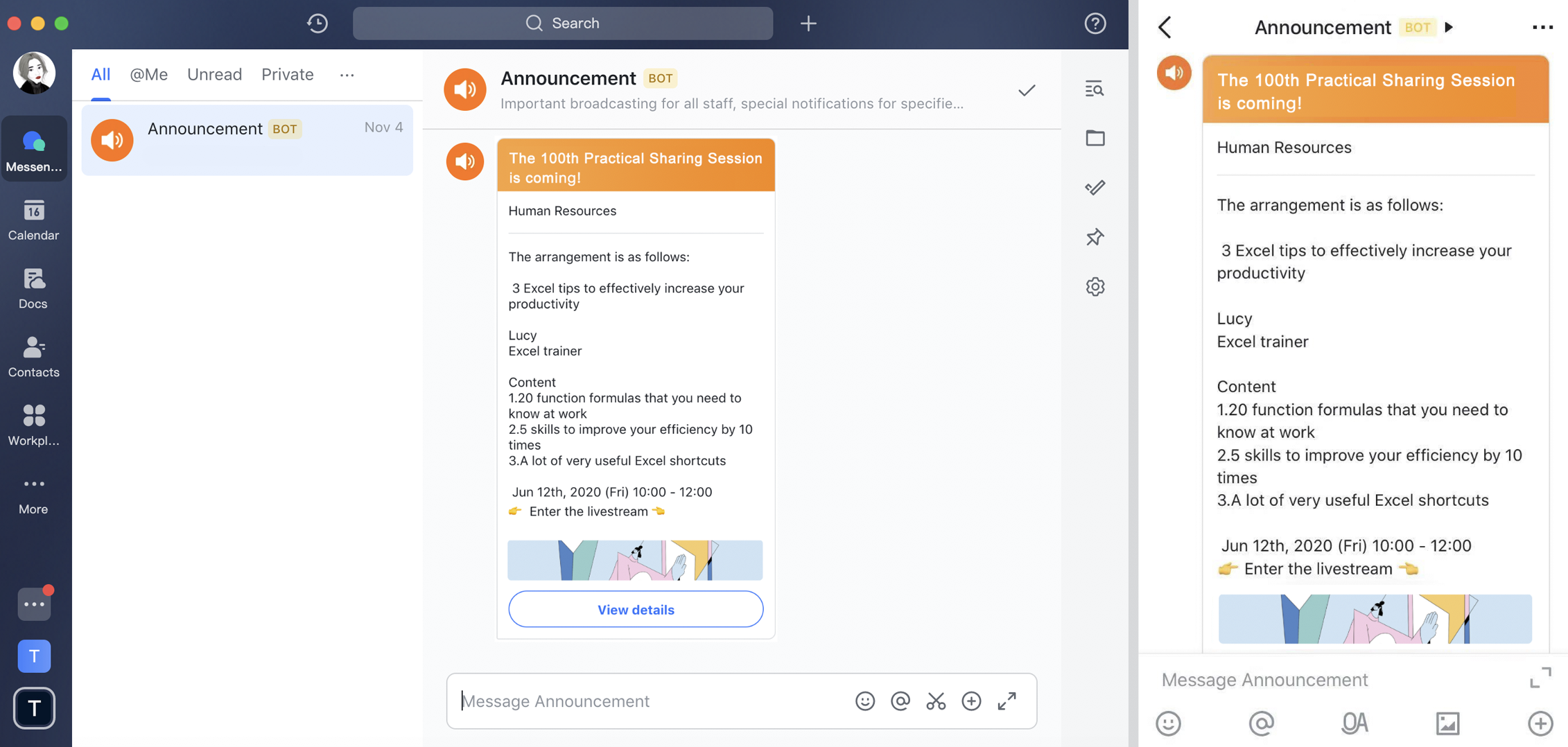 How to use Announcements
