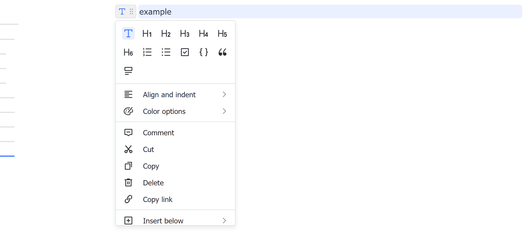 Use toolbars in Docs