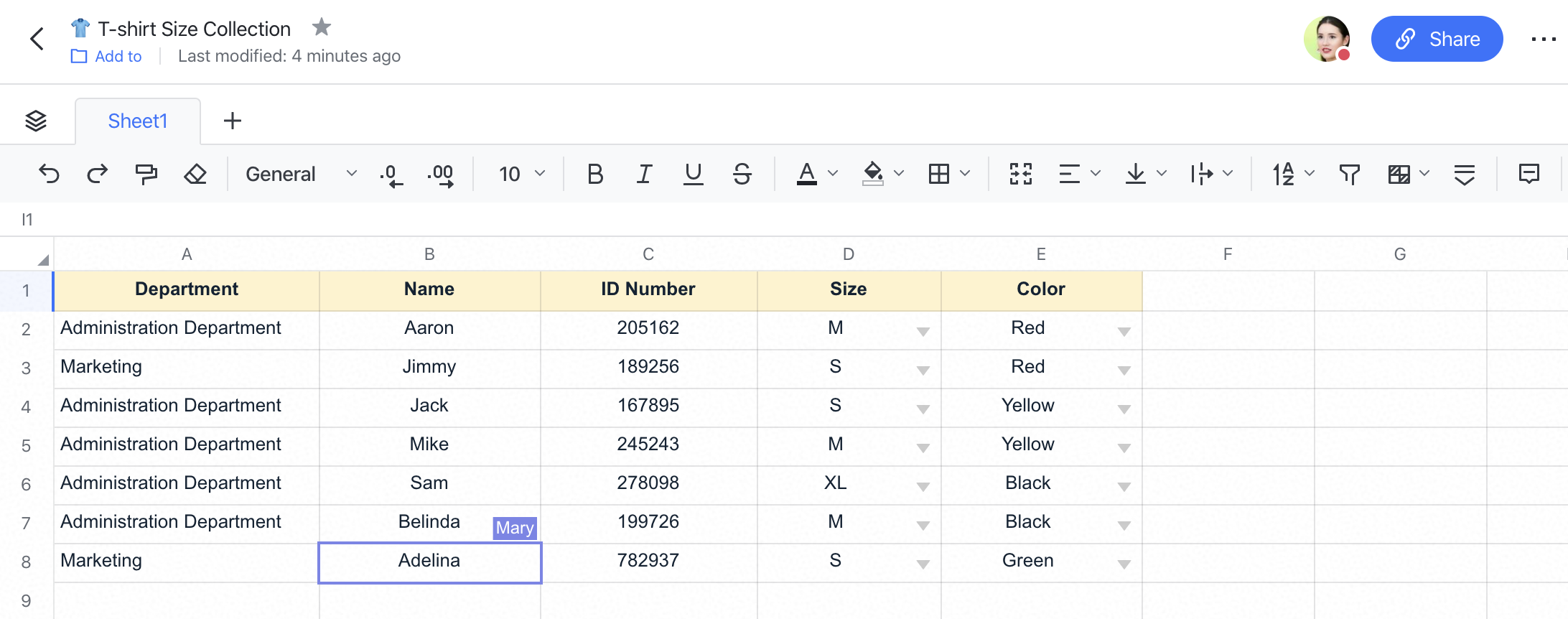 Efficiently collect data with Sheets
