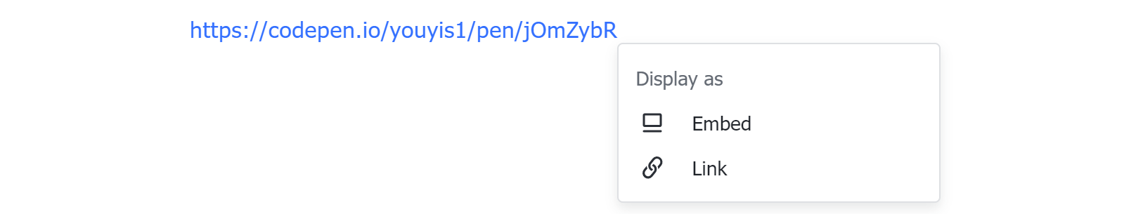 Embed CodePen in Docs