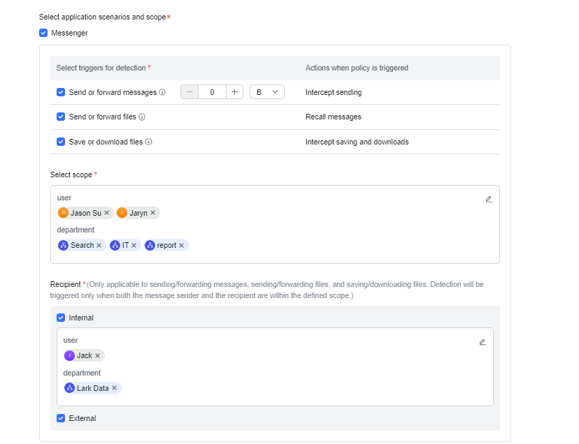 Admin | Use the DLP (SkyGuard Engine Integration)