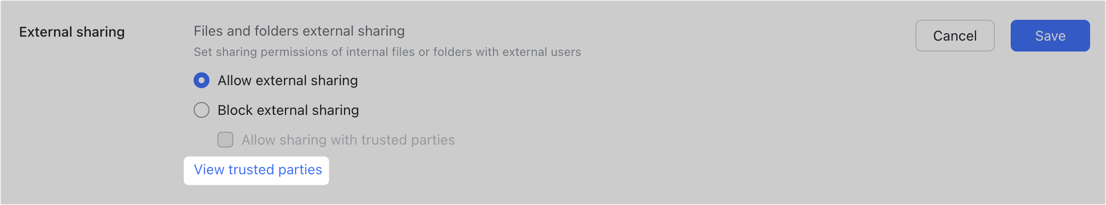 Admin | Configure Docs settings