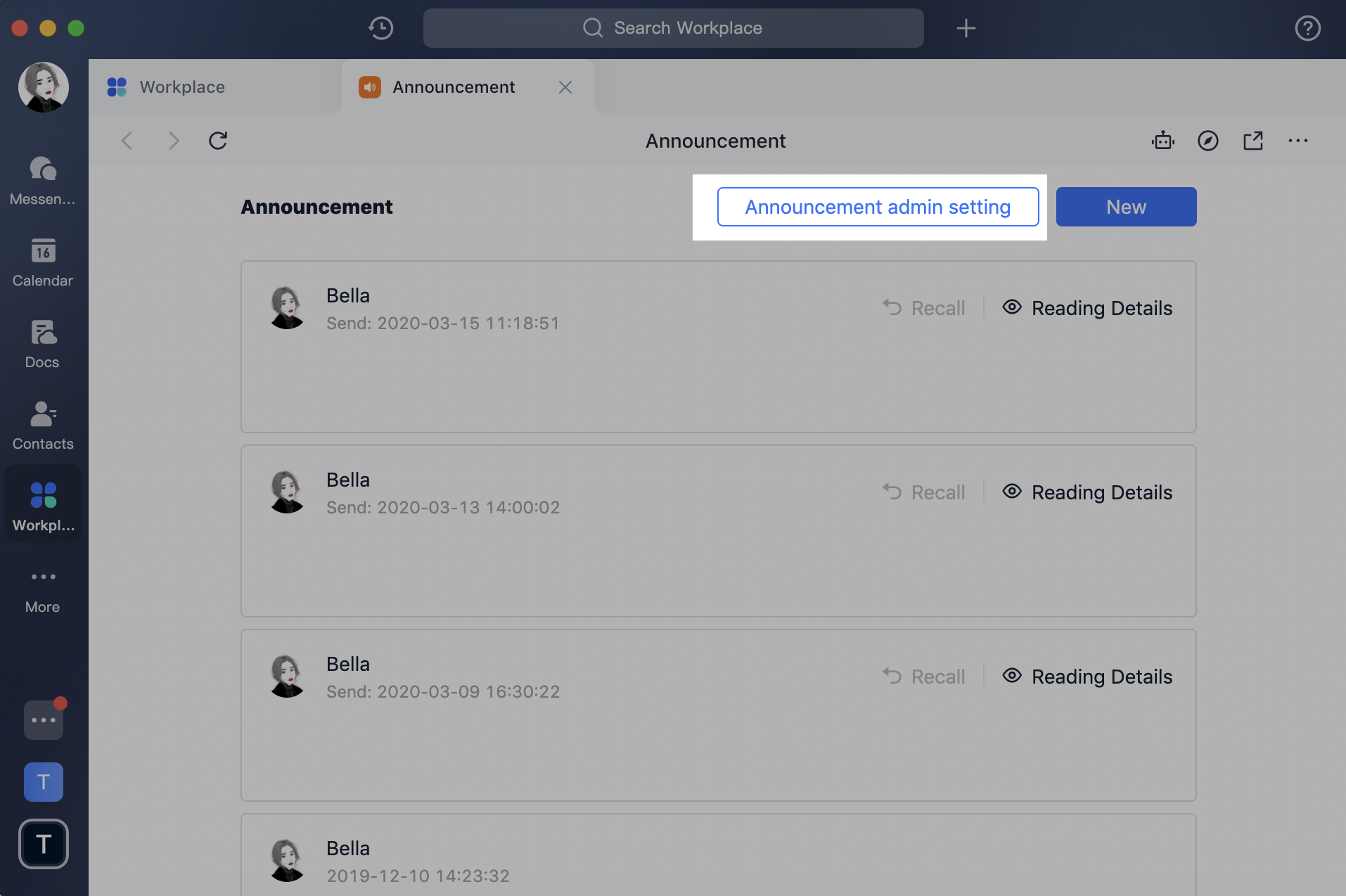How to use Announcements
