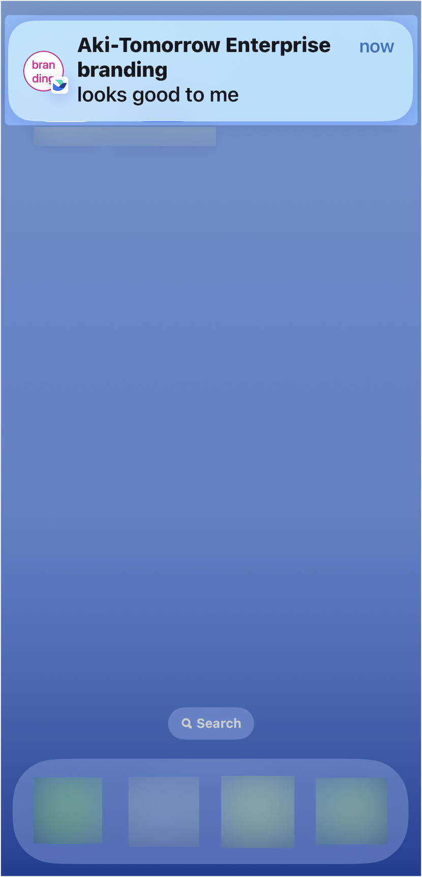 Receive notifications from other accounts through your mobile