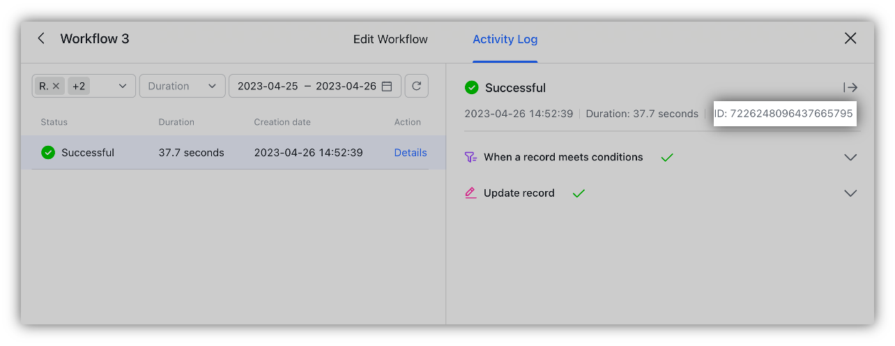 Automated workflow terms and common error messages