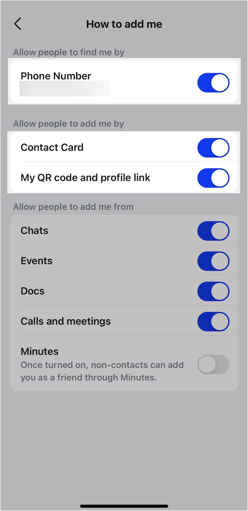 Add or delete external contacts