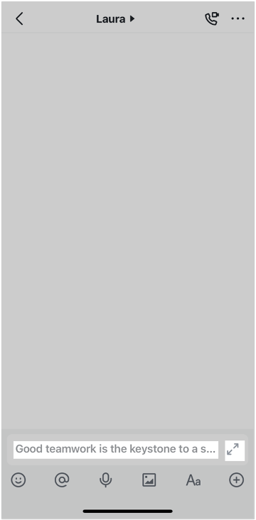 Admin | Add a message to the input field in chats