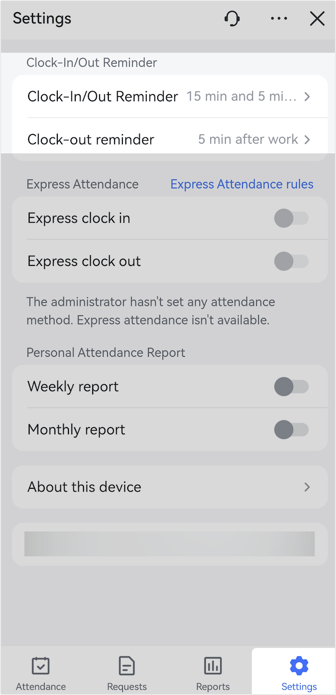 Create attendance reminders