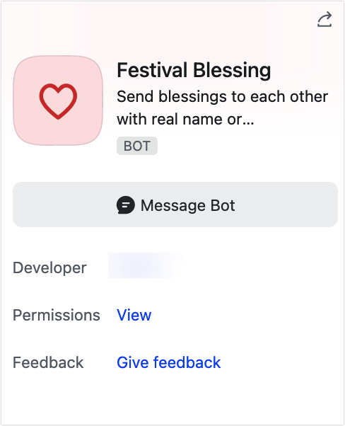 Use the Festival Blessing bot