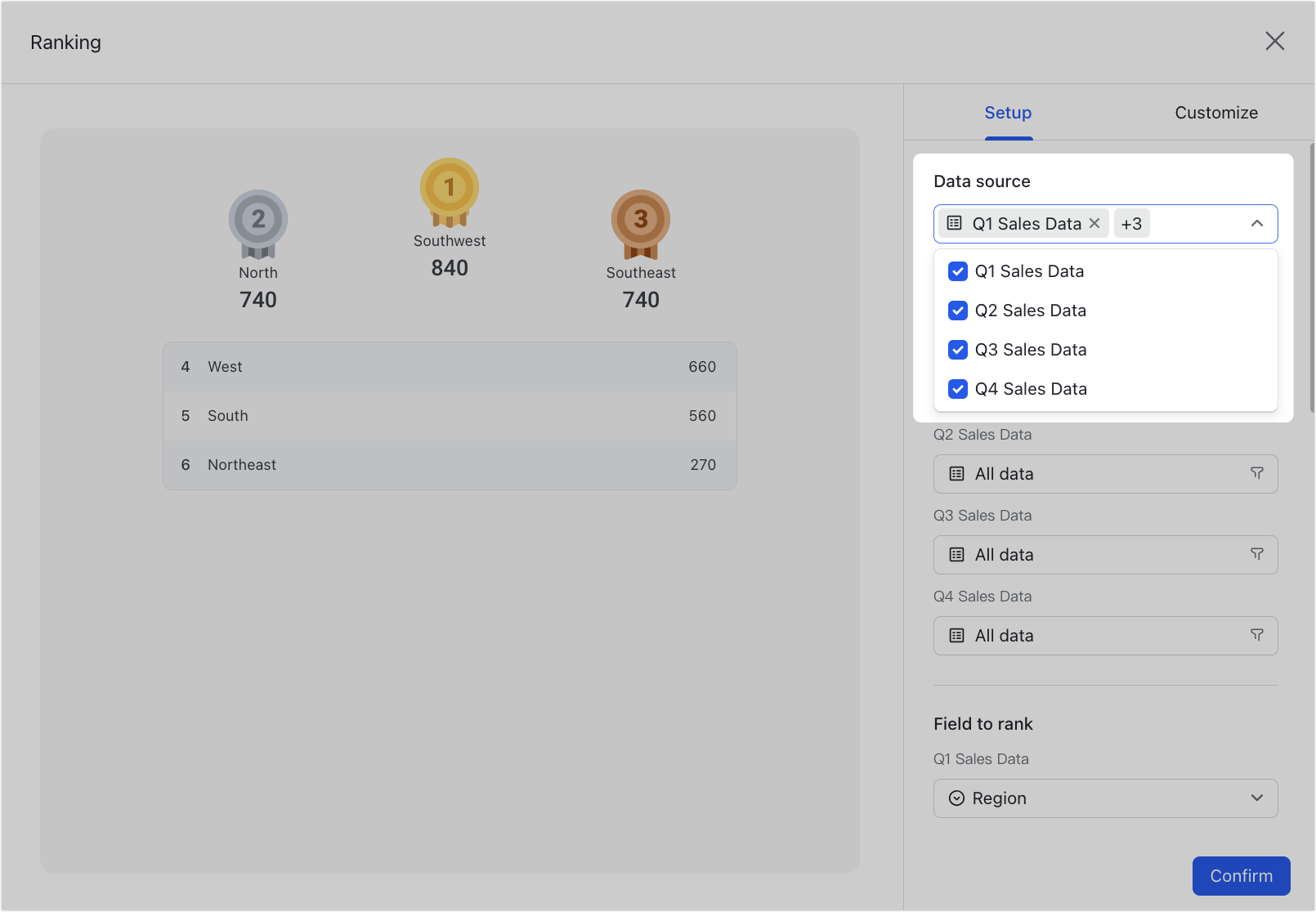 Add multiple data sources to dashboard blocks