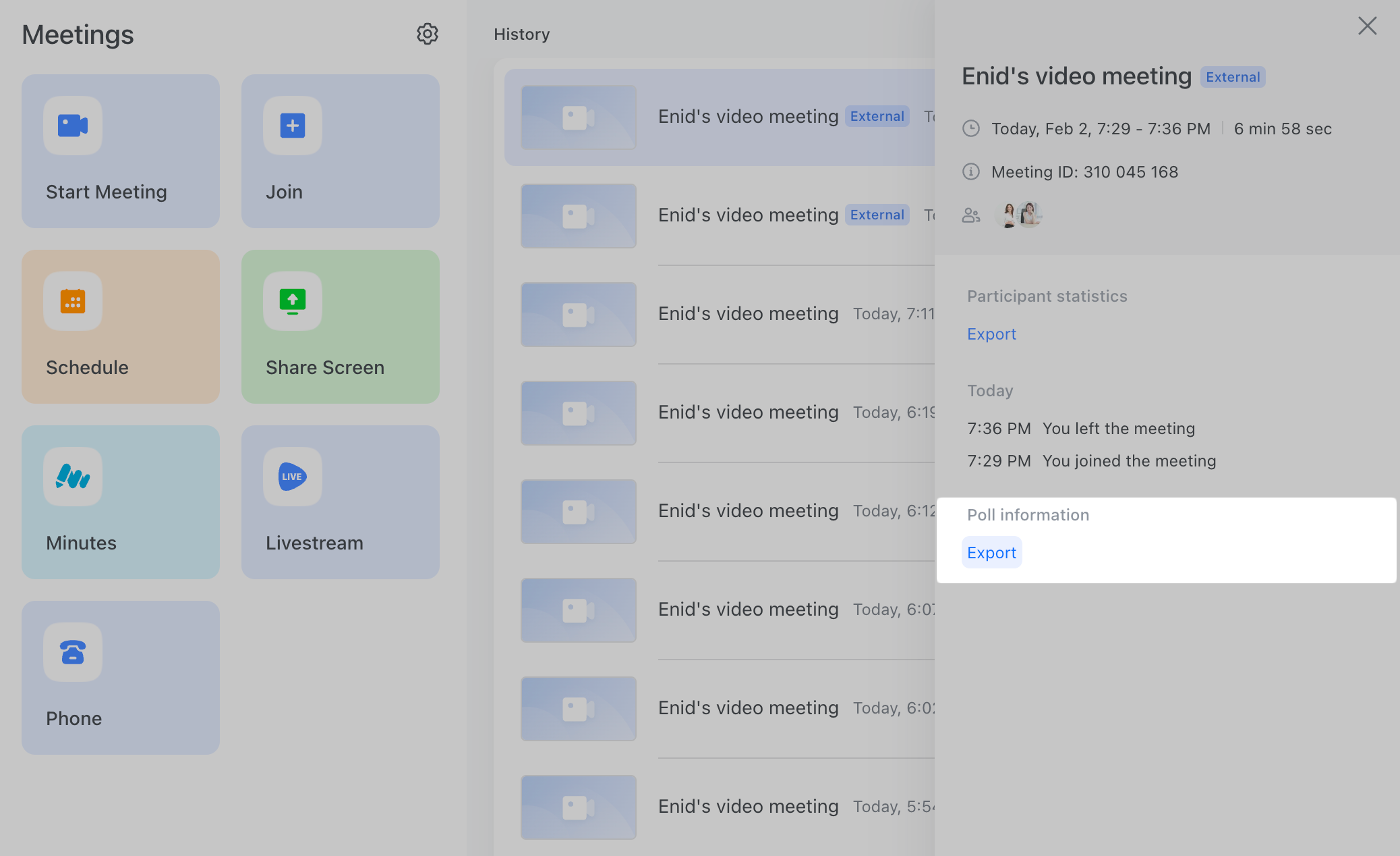 Use polls during meetings