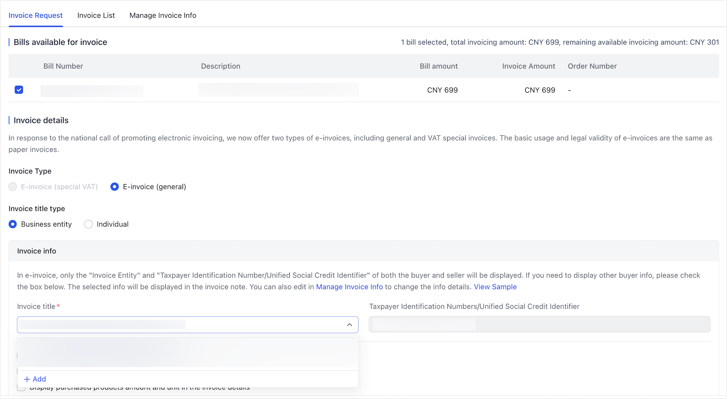 Admin | Request invoices and contracts