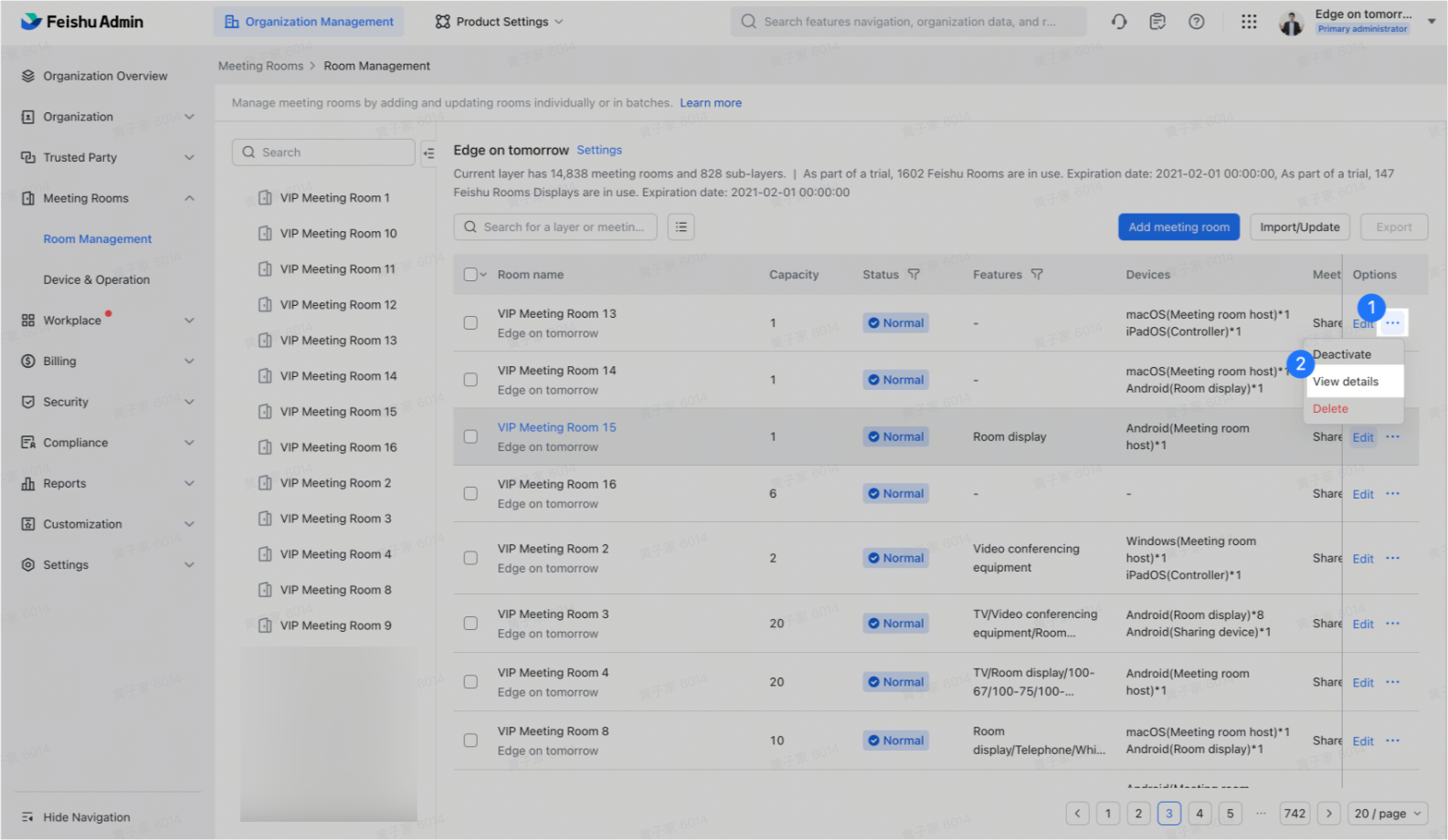 Admin | Set a room's camera to auto-frame by default
