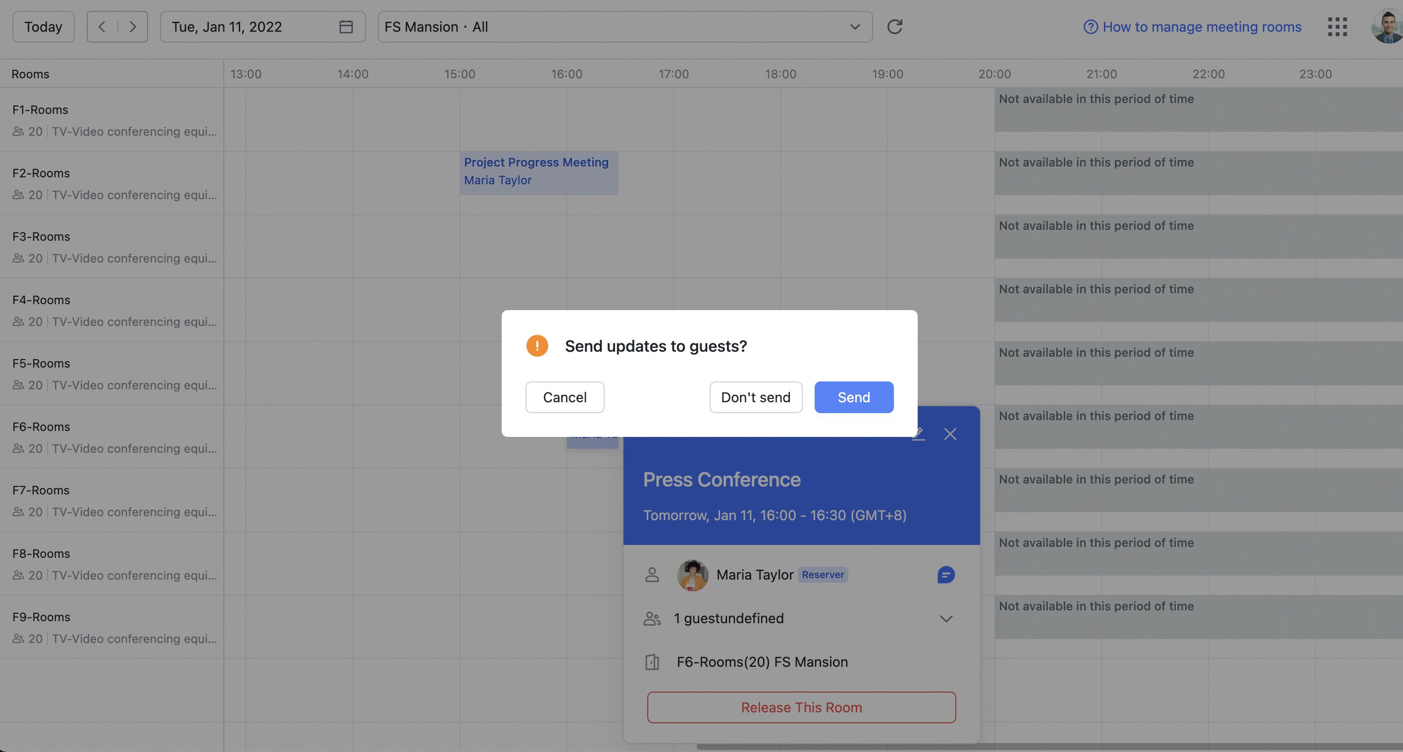 Set up meeting room reservation administrators