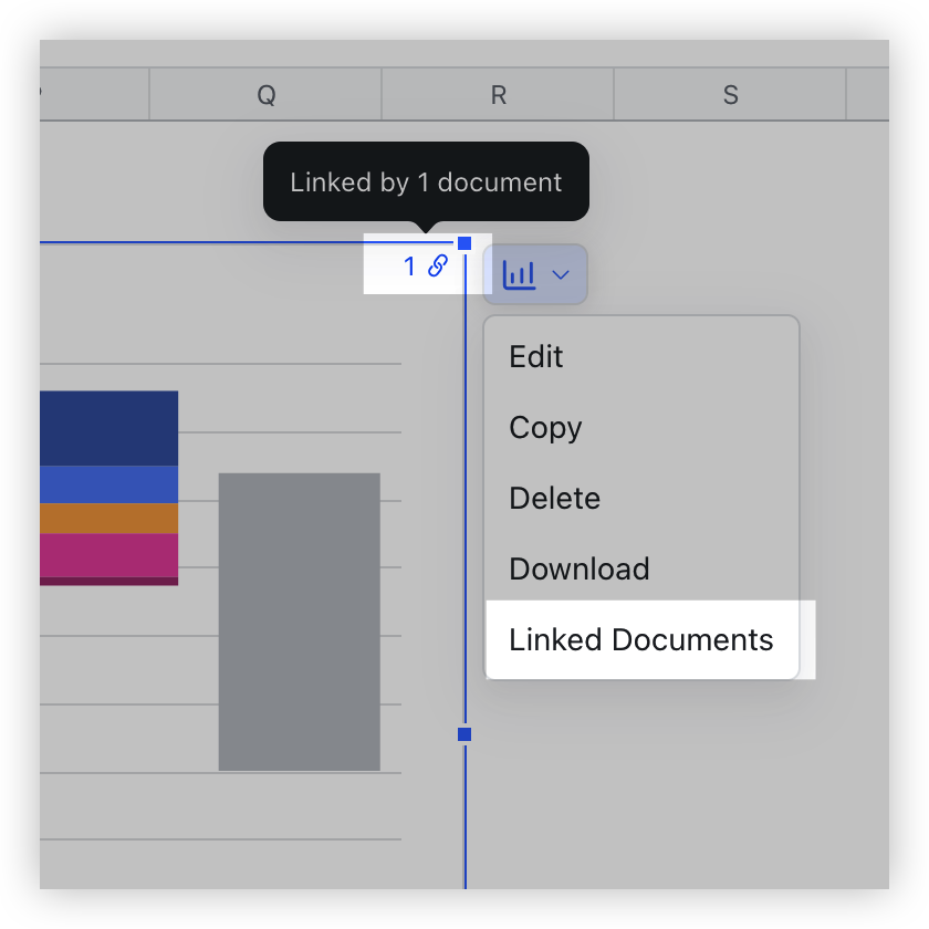 Paste Sheets charts into a document