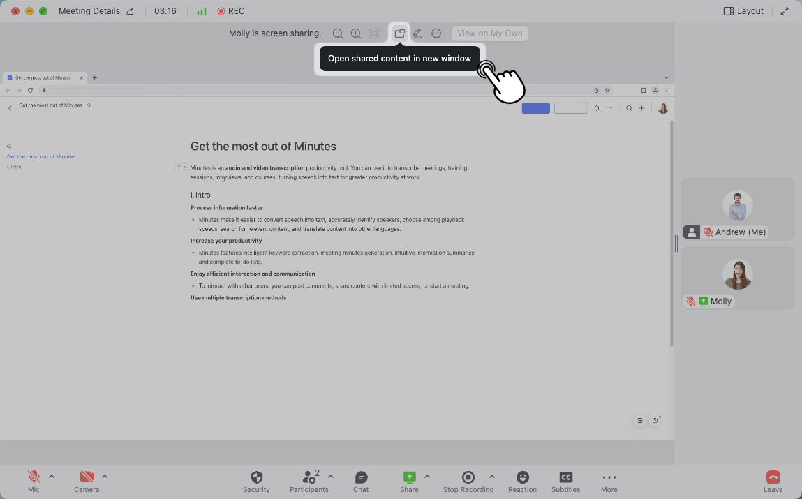 V6.4 Share the whiteboard in meetings to brainstorm, sketch, iterate ...