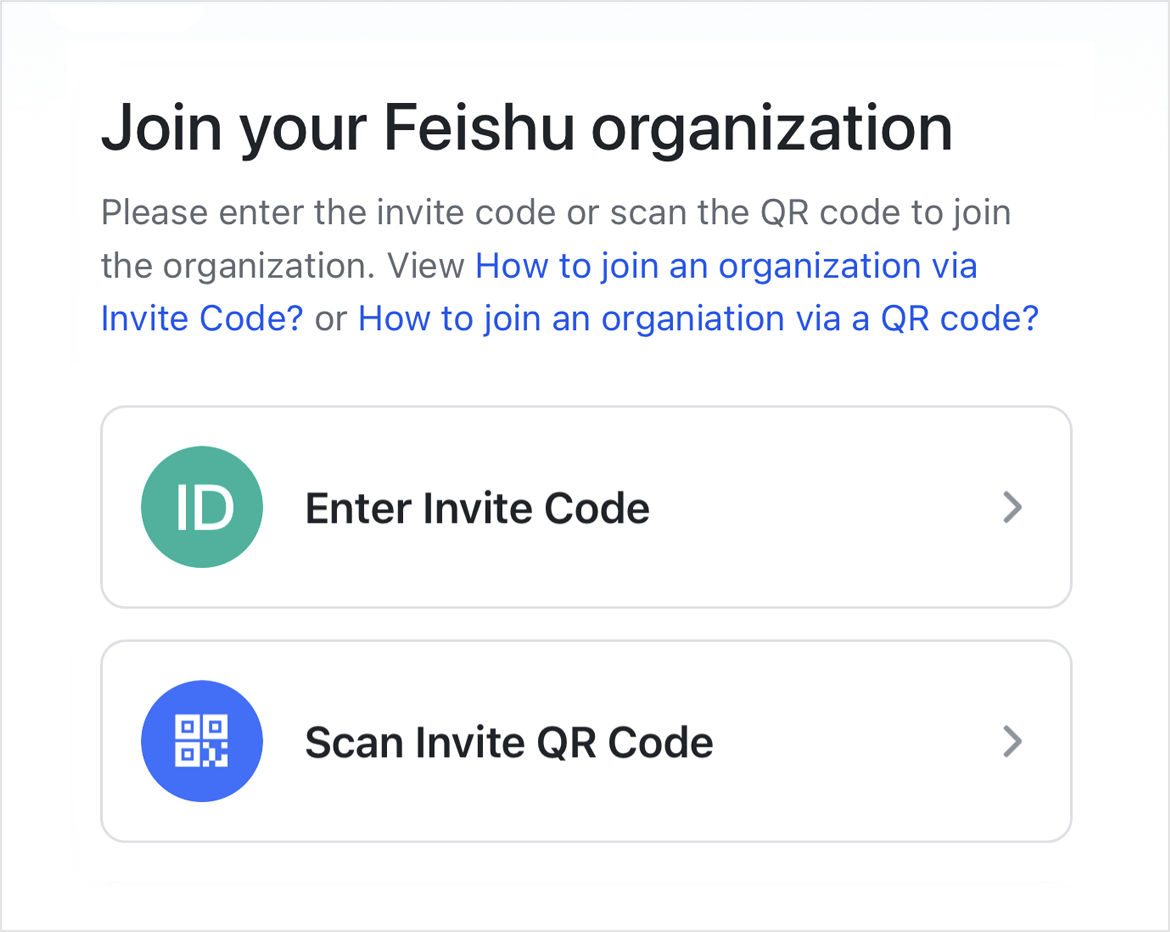 Step 1: Join your organization