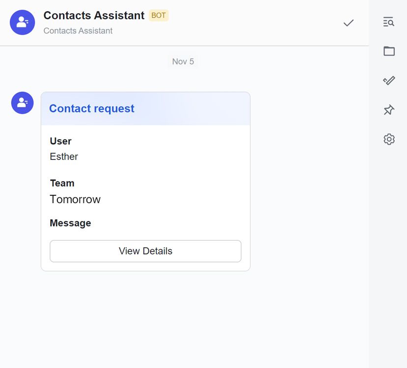 Contacts Assistant