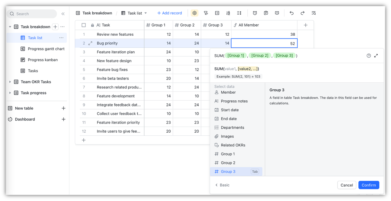 Overview of formula fields in Base