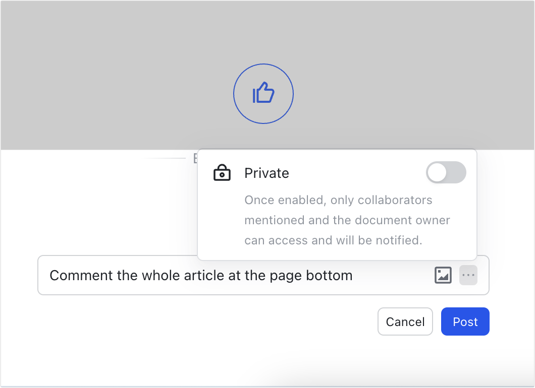 Use comments in Docs