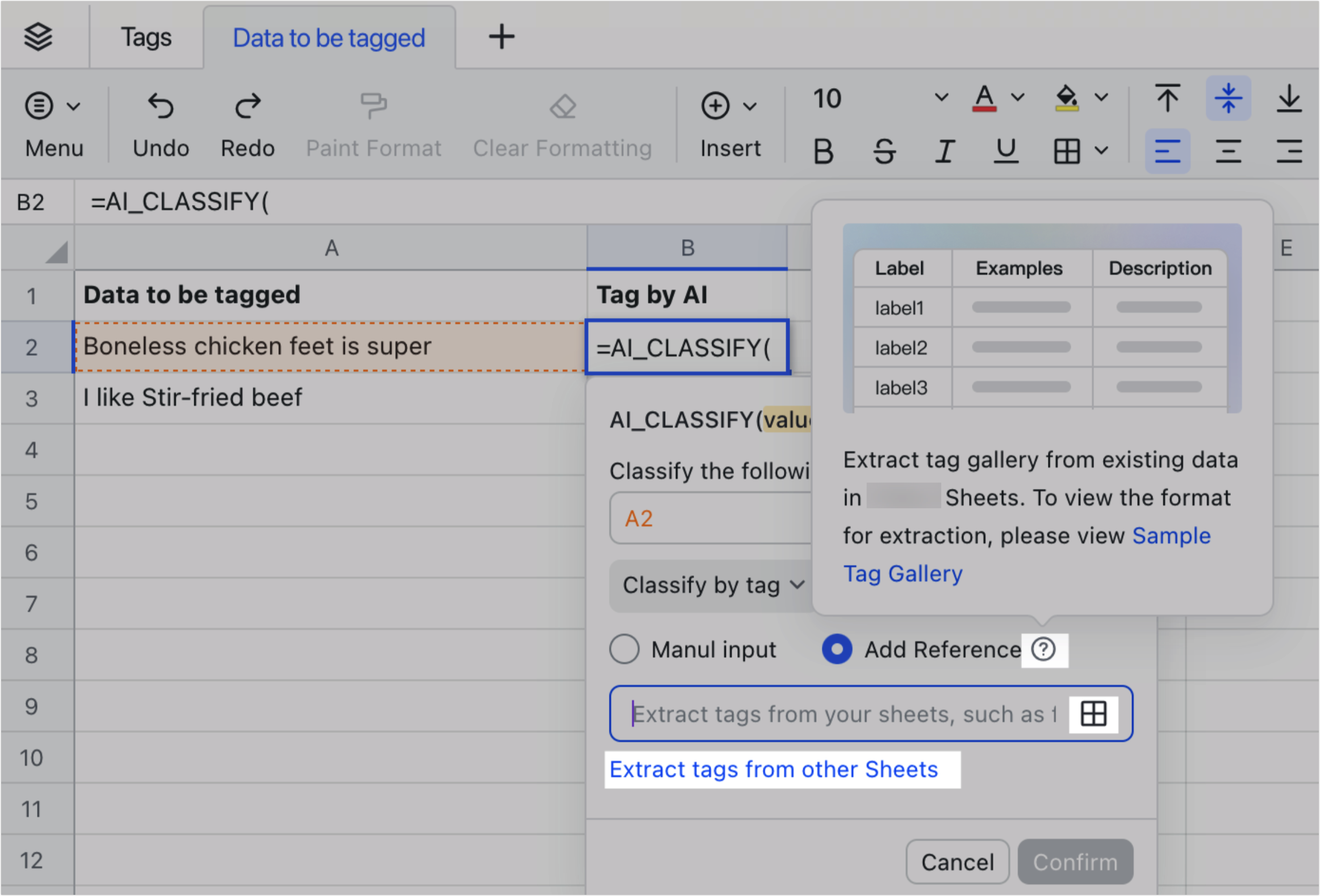 Tag data using your organization's tag galleries
