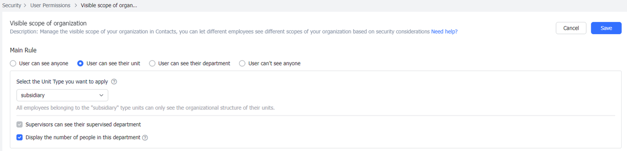 Set up unit management as an administrator