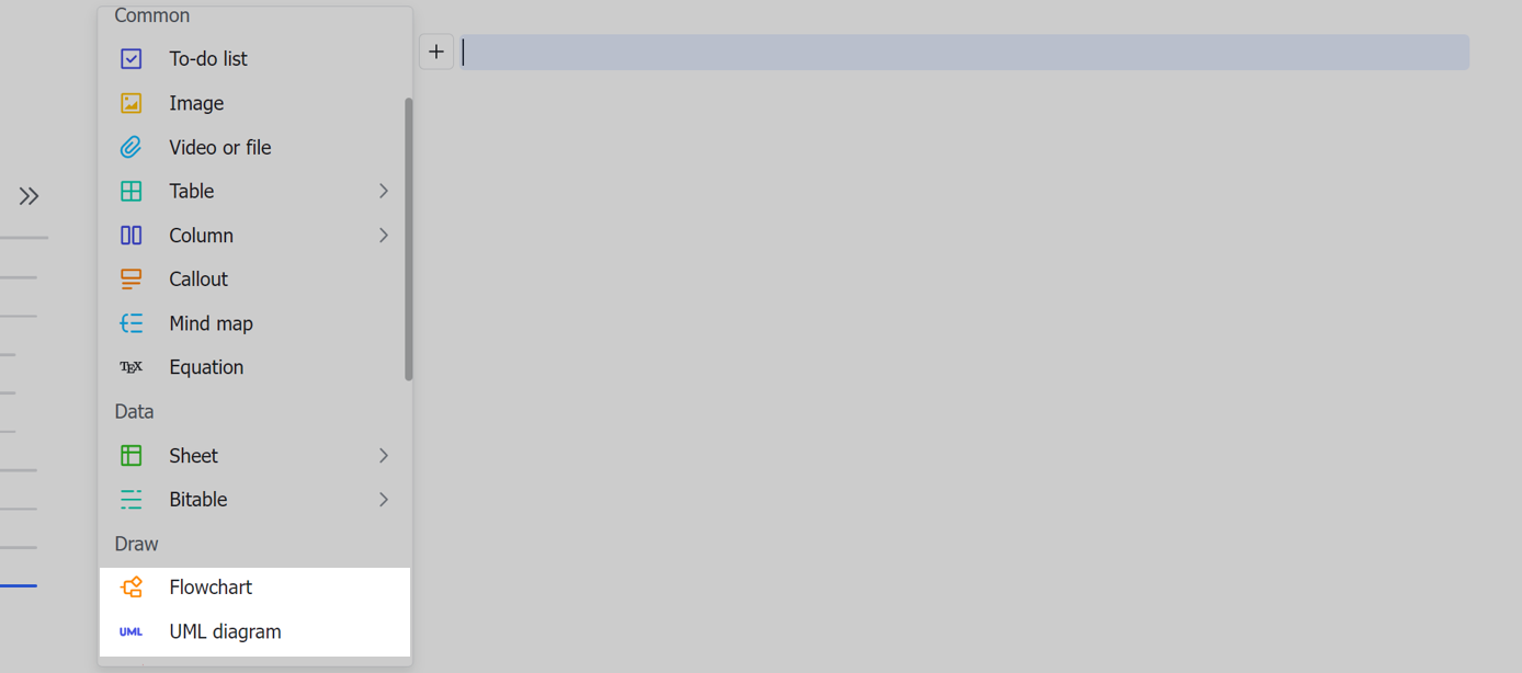 Draw flowcharts and UML diagrams in Docs
