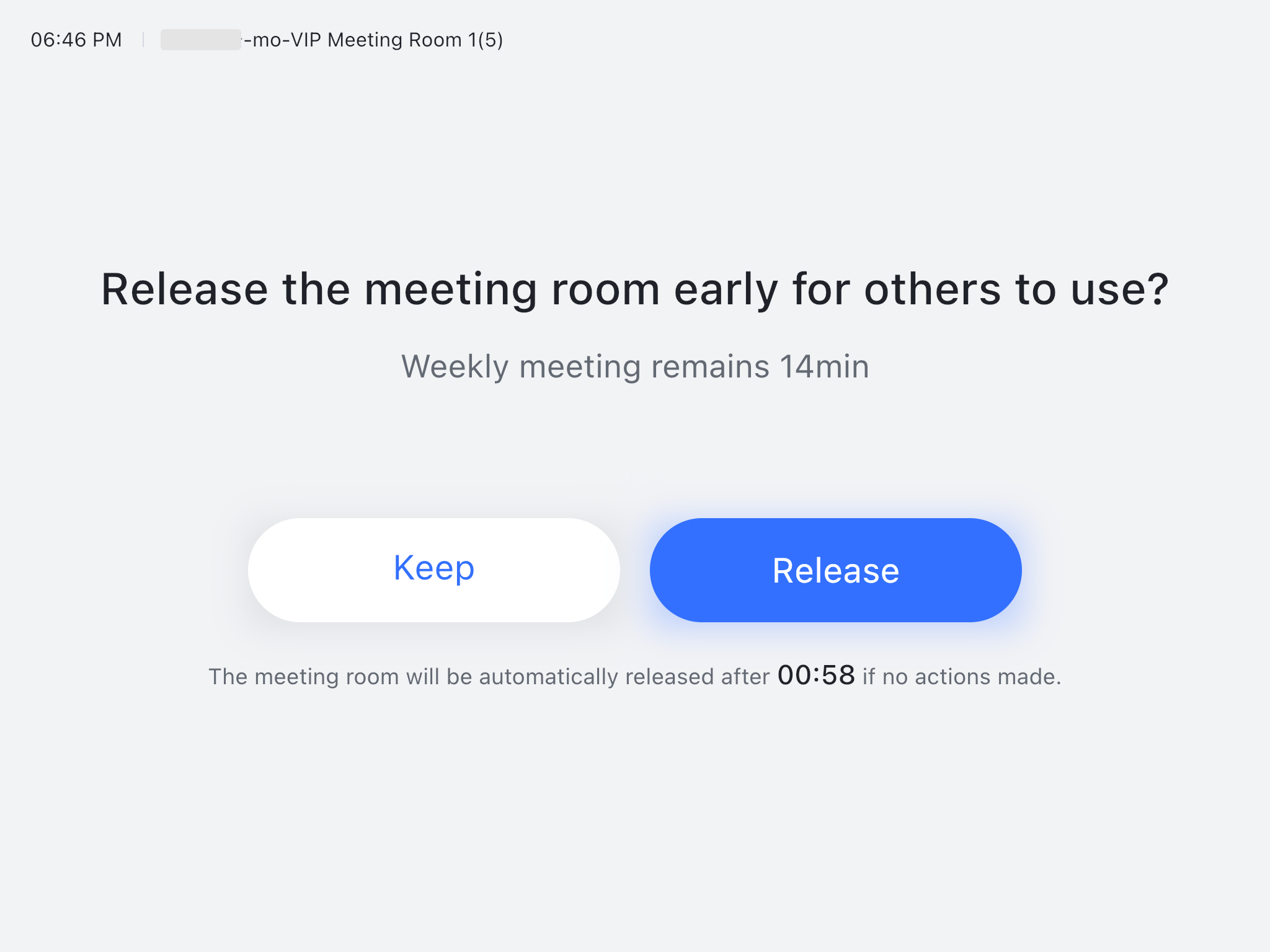 Use a controller or touchscreen device to check in or release a room